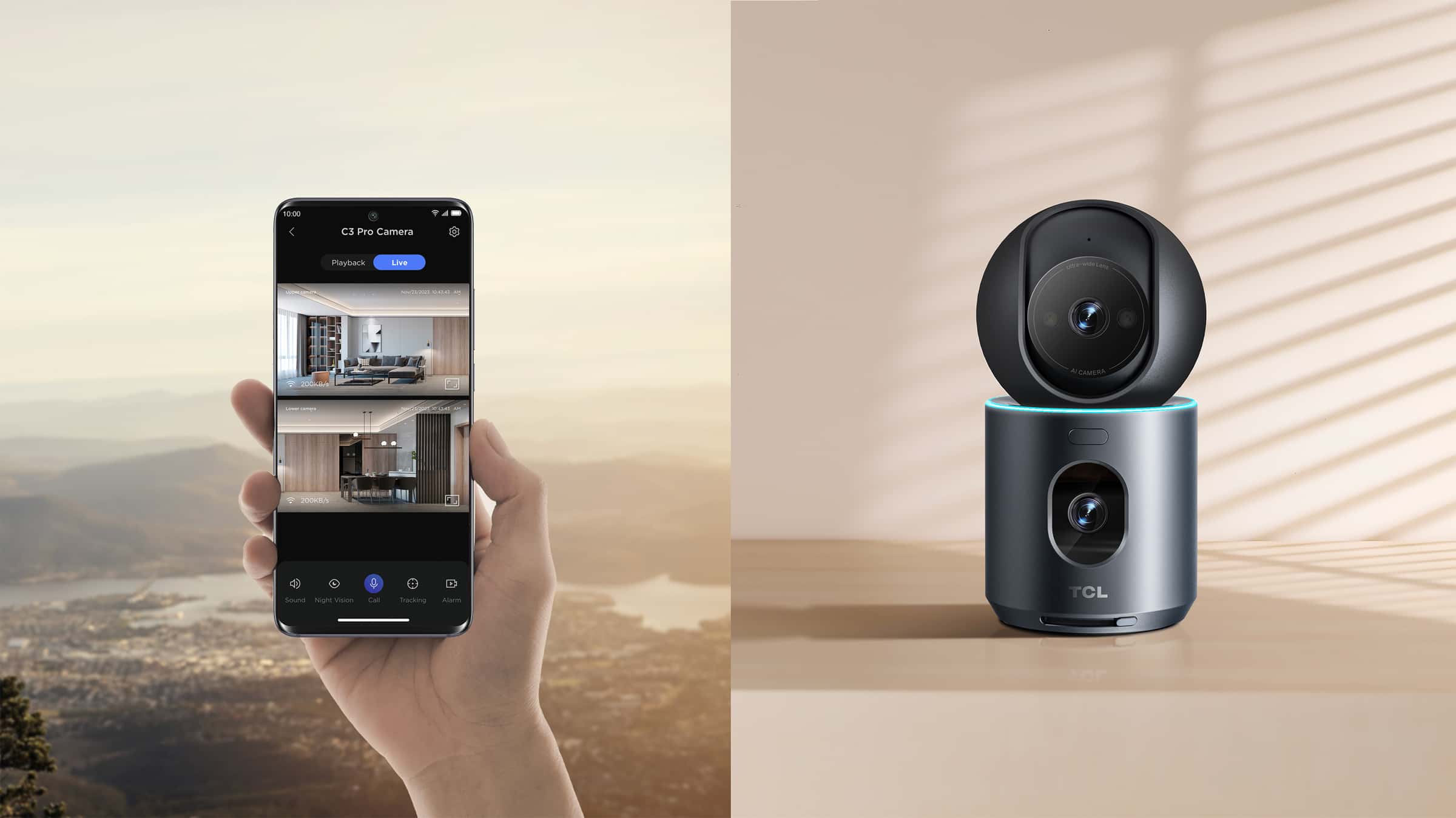 TCL C3系列可视安全摄像头