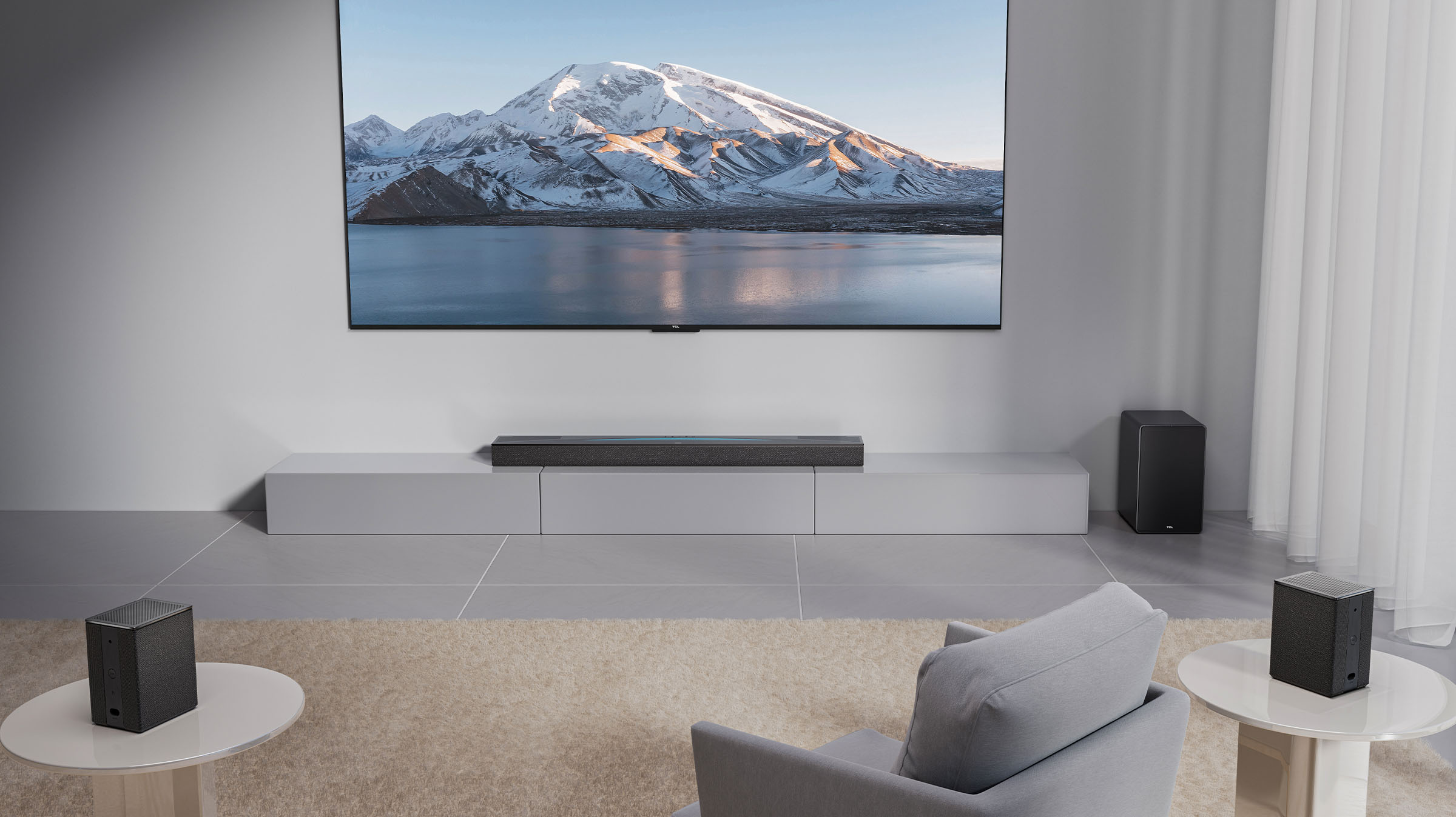 TCL Q85 Series 7.1.4 Soundbar with Ray•Danz Technology and Wireless ...