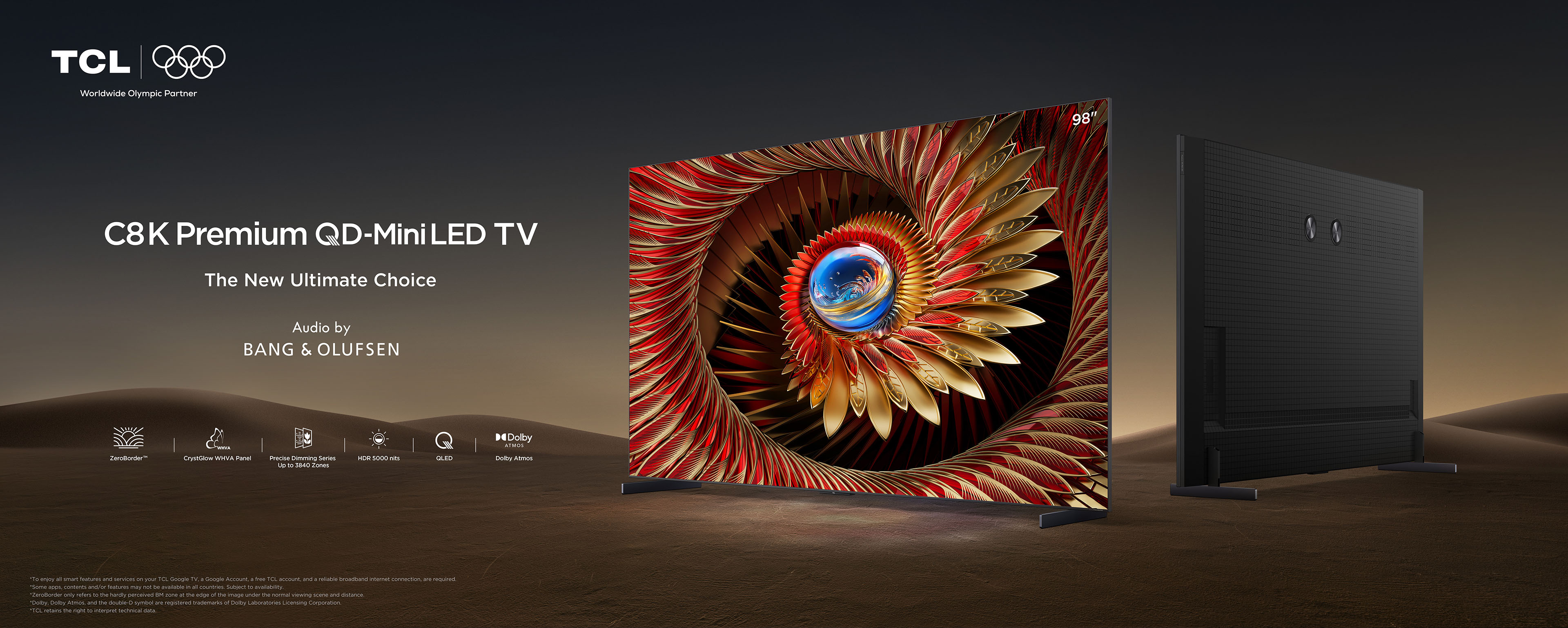 TCL C8K 75/65/55 cali – Telewizor QD-Mini LED 4K z Google TV | TCL Polska