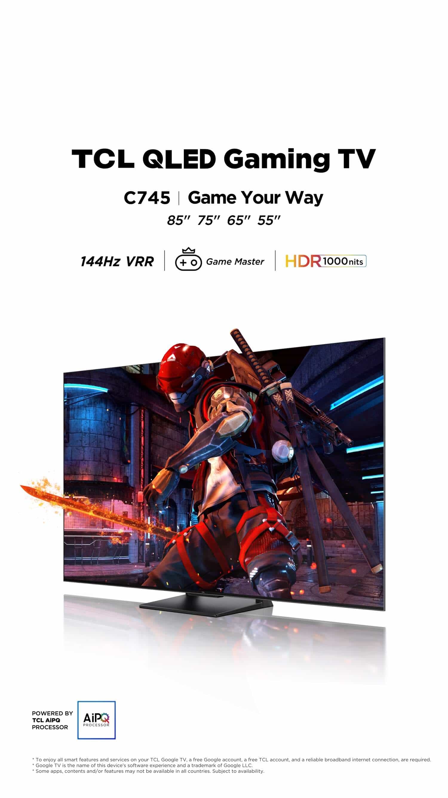 TCL C745 QLED Gaming TV | TCL Saudi Arabia