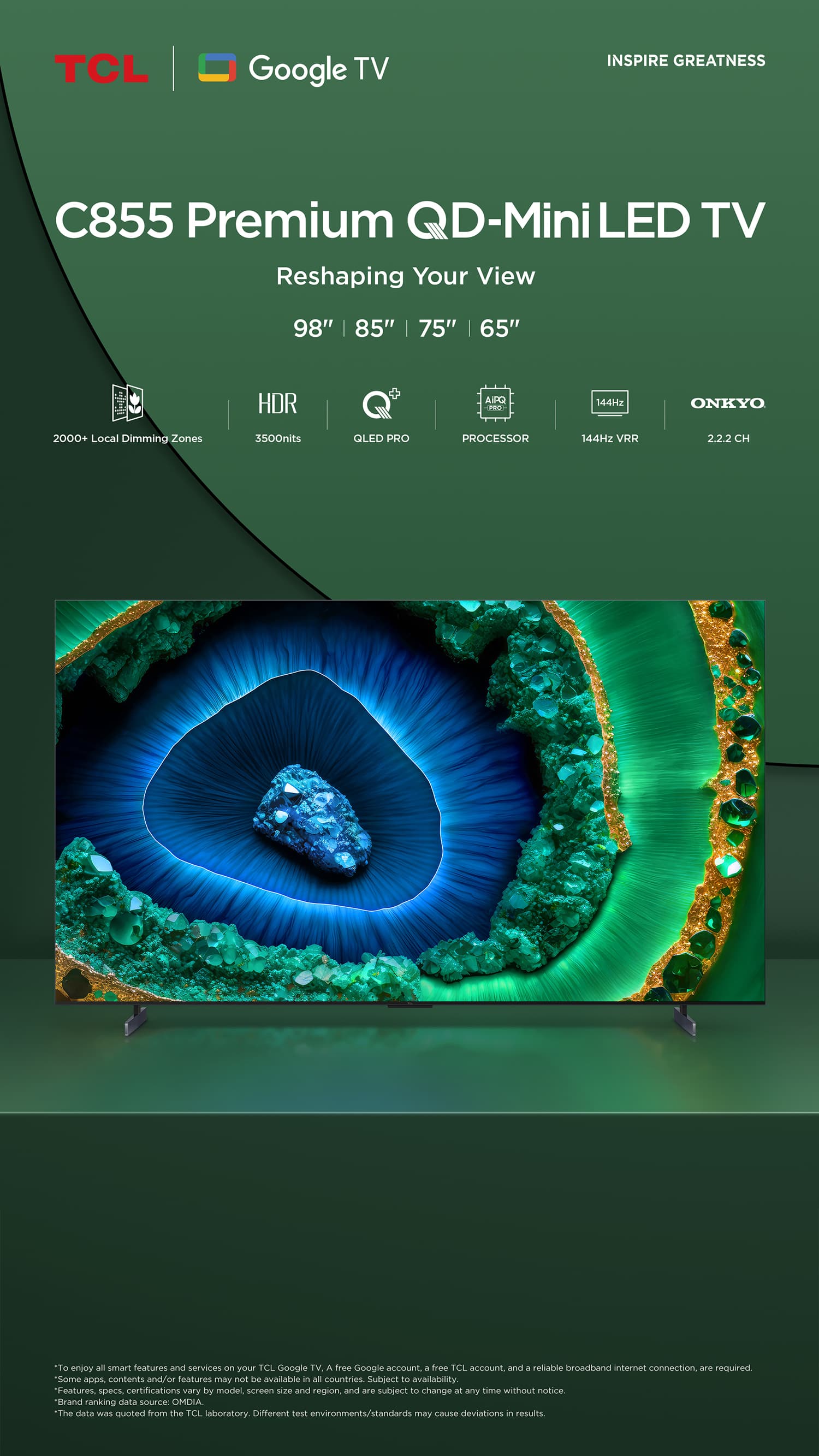 TCL C855 Premium QD-Mini LED 4K TV | TCL Global