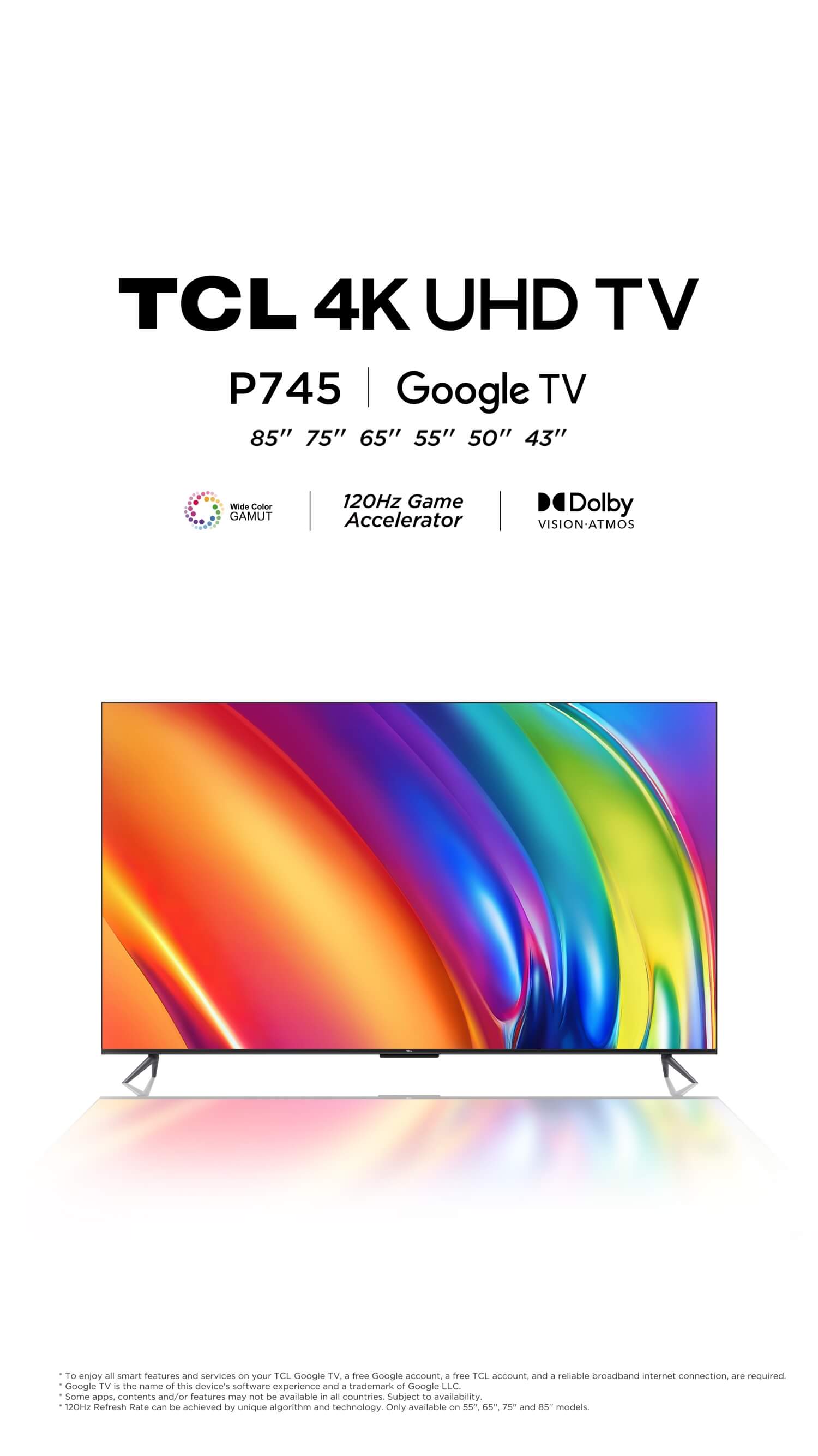 TCL 65″ P745 4K UHD TV With Game Master – 65P745 – TCL KENYA