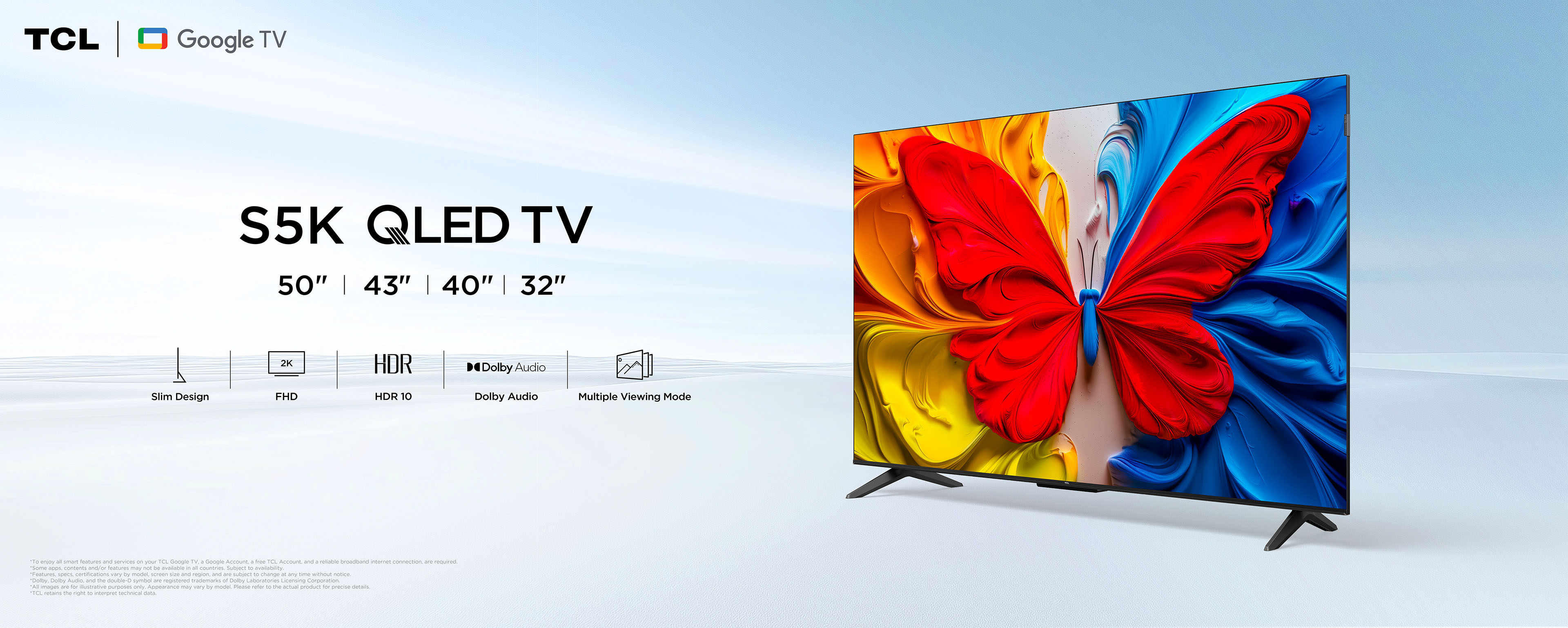TCL S5K-2K QLED TV Google TV | TCL Global