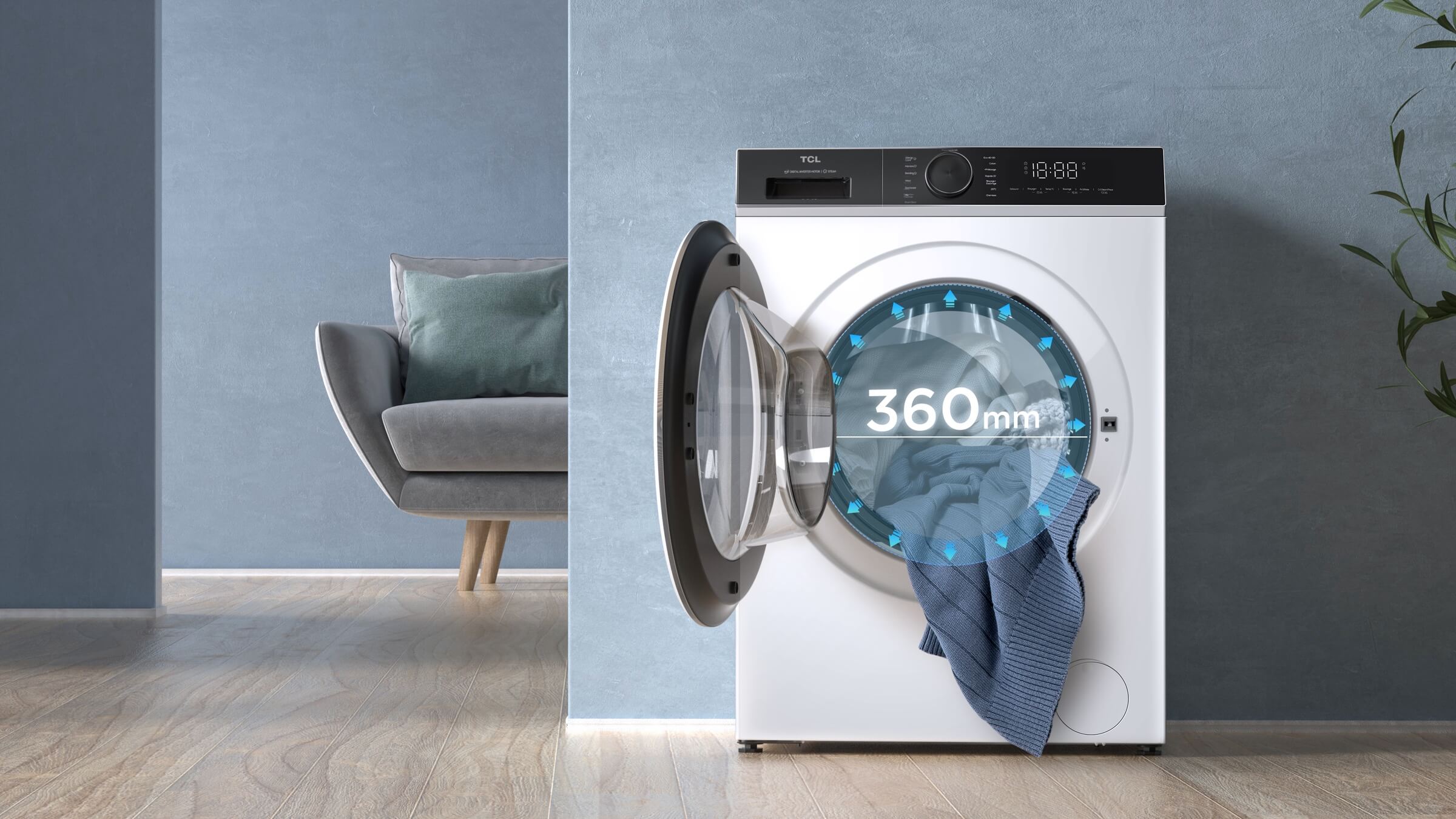 TCL Washing Machine P12FLW-Front Loading Washer P12-TCL Global