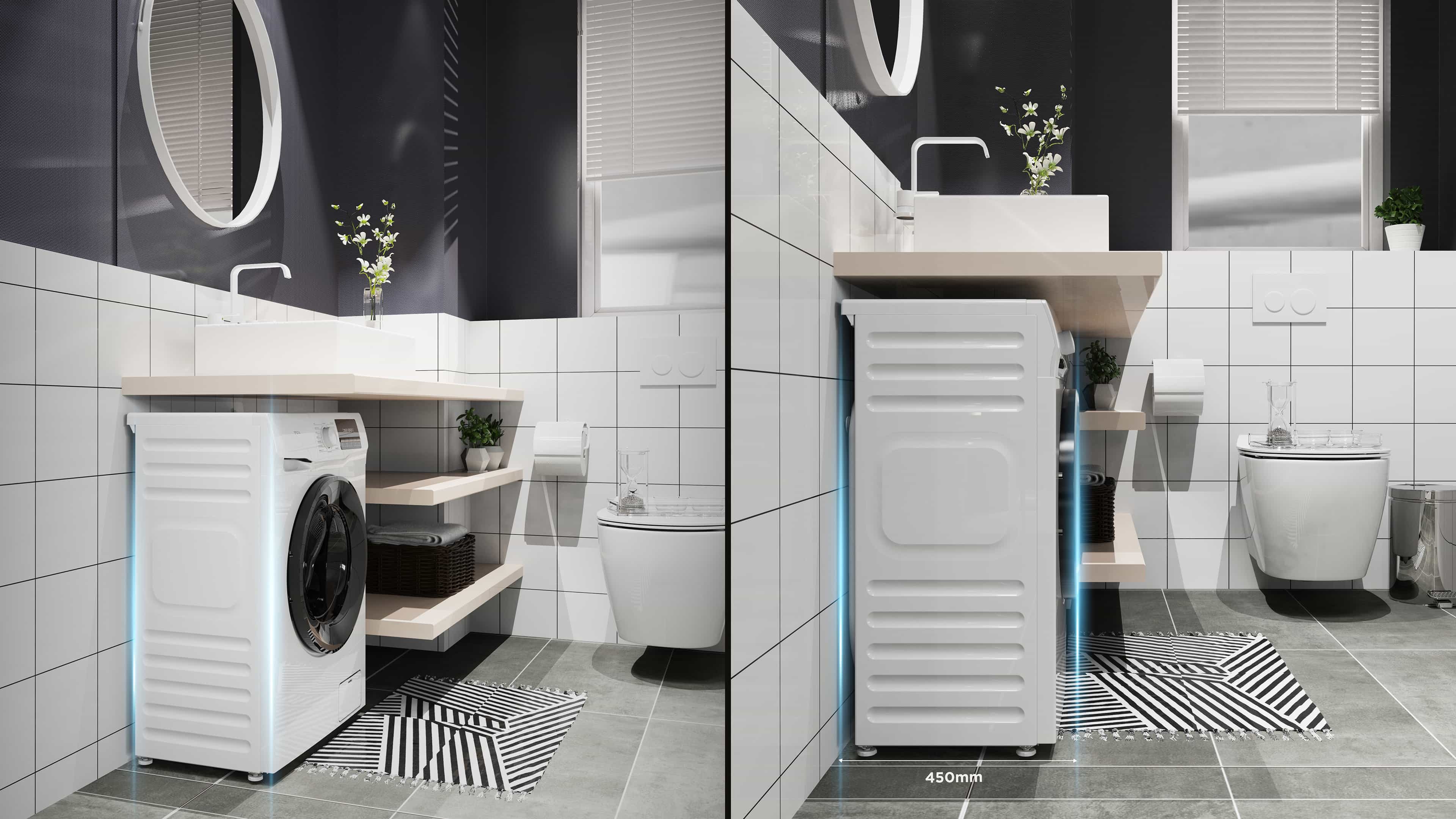 Washing Machine-TCL P606FLW Ultra Slim Series Front Loading Washer TCL ...