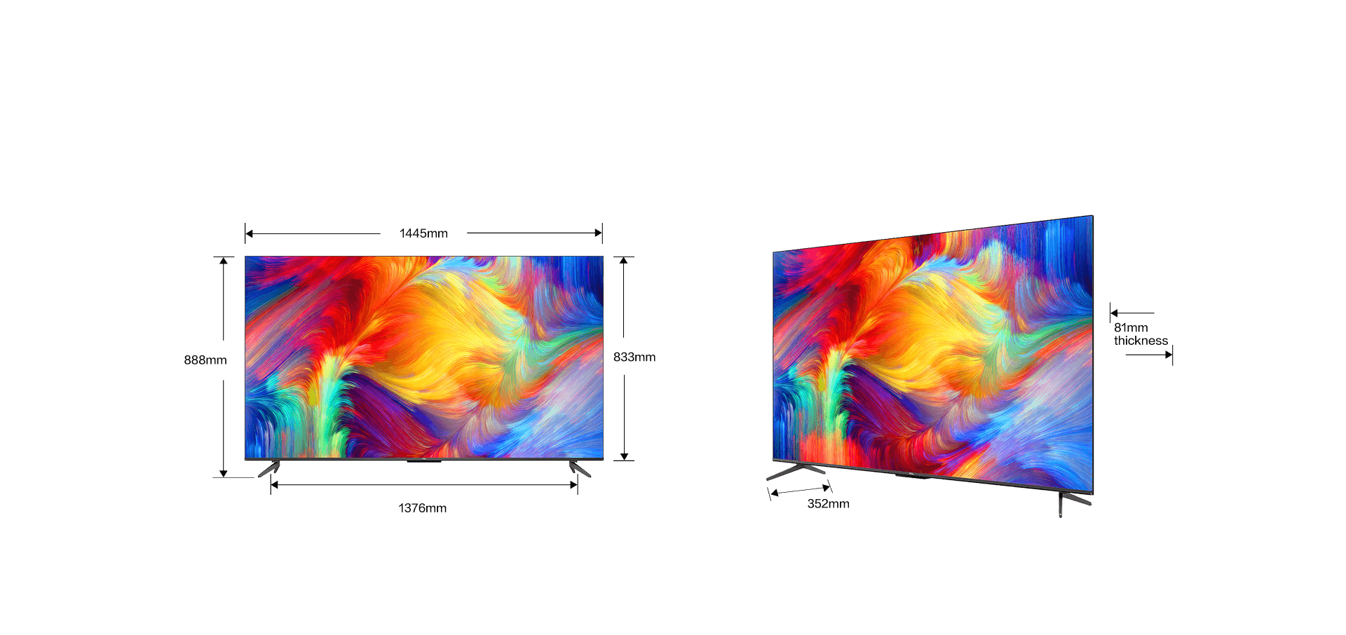 Smart Tv Led 4K TCL P735 Dolby Vision Atmos e ALLM- TCL Brazil