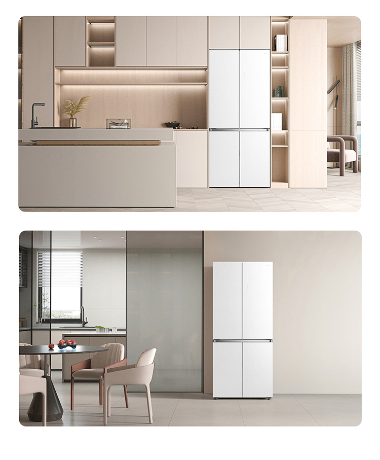 TCL R461P12-UQ 十字四门冰箱-超薄零嵌 | TCL官网