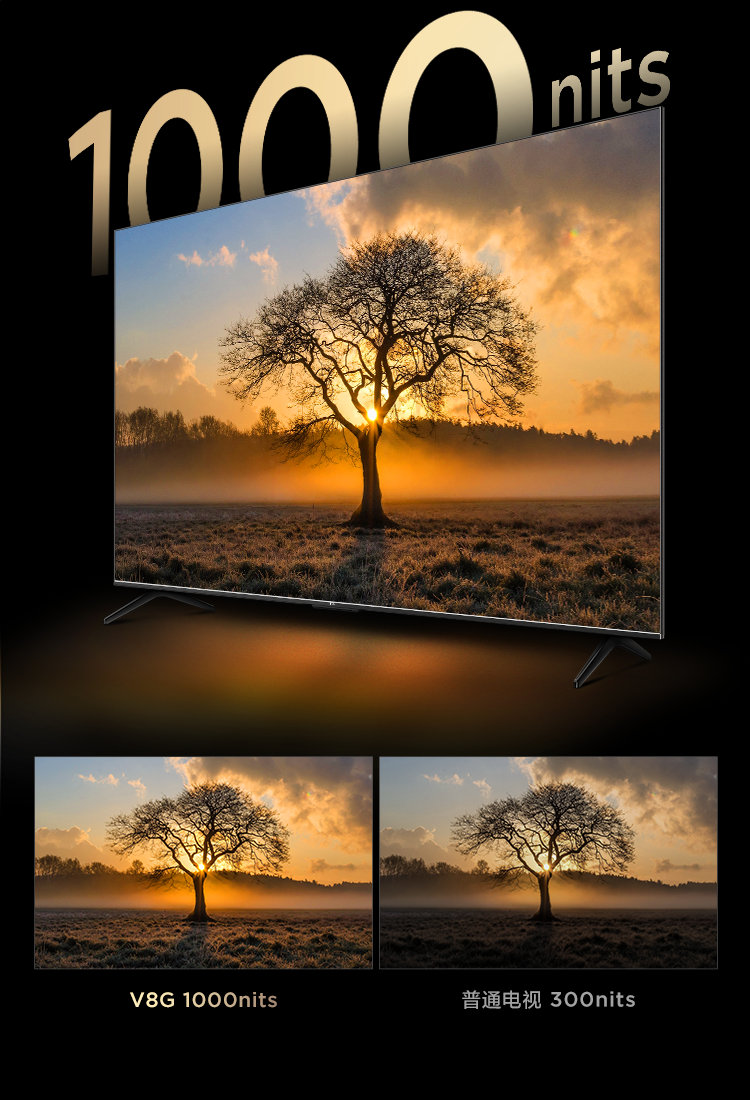 TCL V8G-75英寸-百级分区高画质大屏电视 | TCL官网