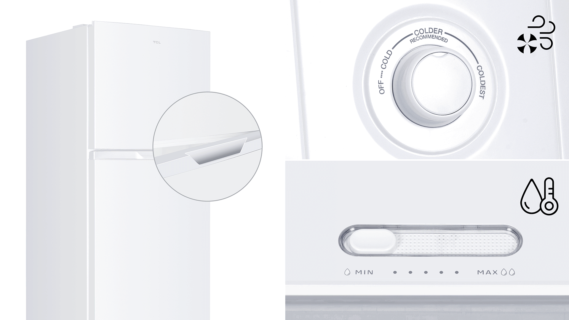 Top freezer RF334TWE0 Refrigerators - TCL Europe