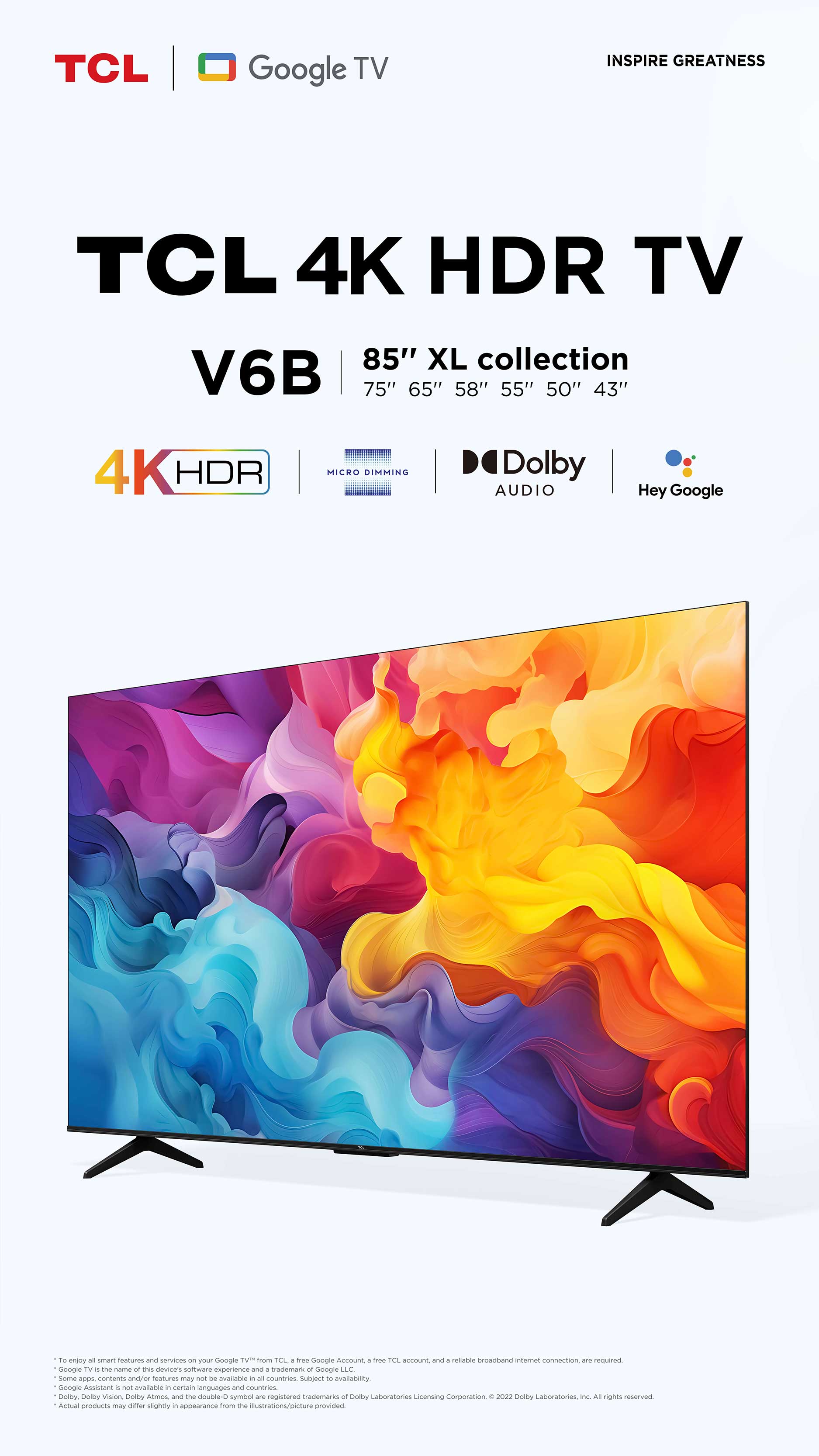 TCL V6B 4K HDR TV - TCL Spain