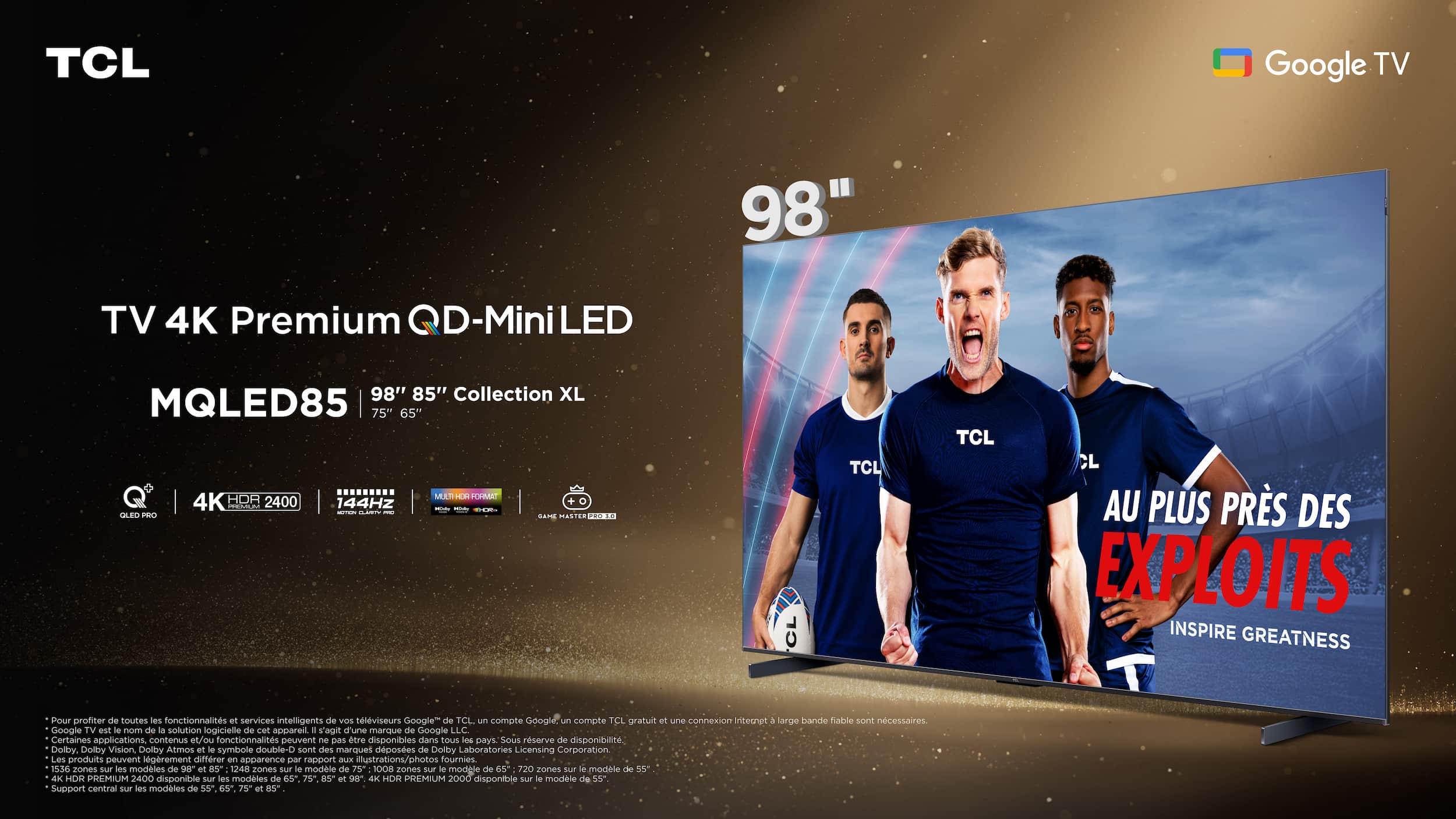 TV TCL QD-Mini LED C765 4K 144Hz | TCL France