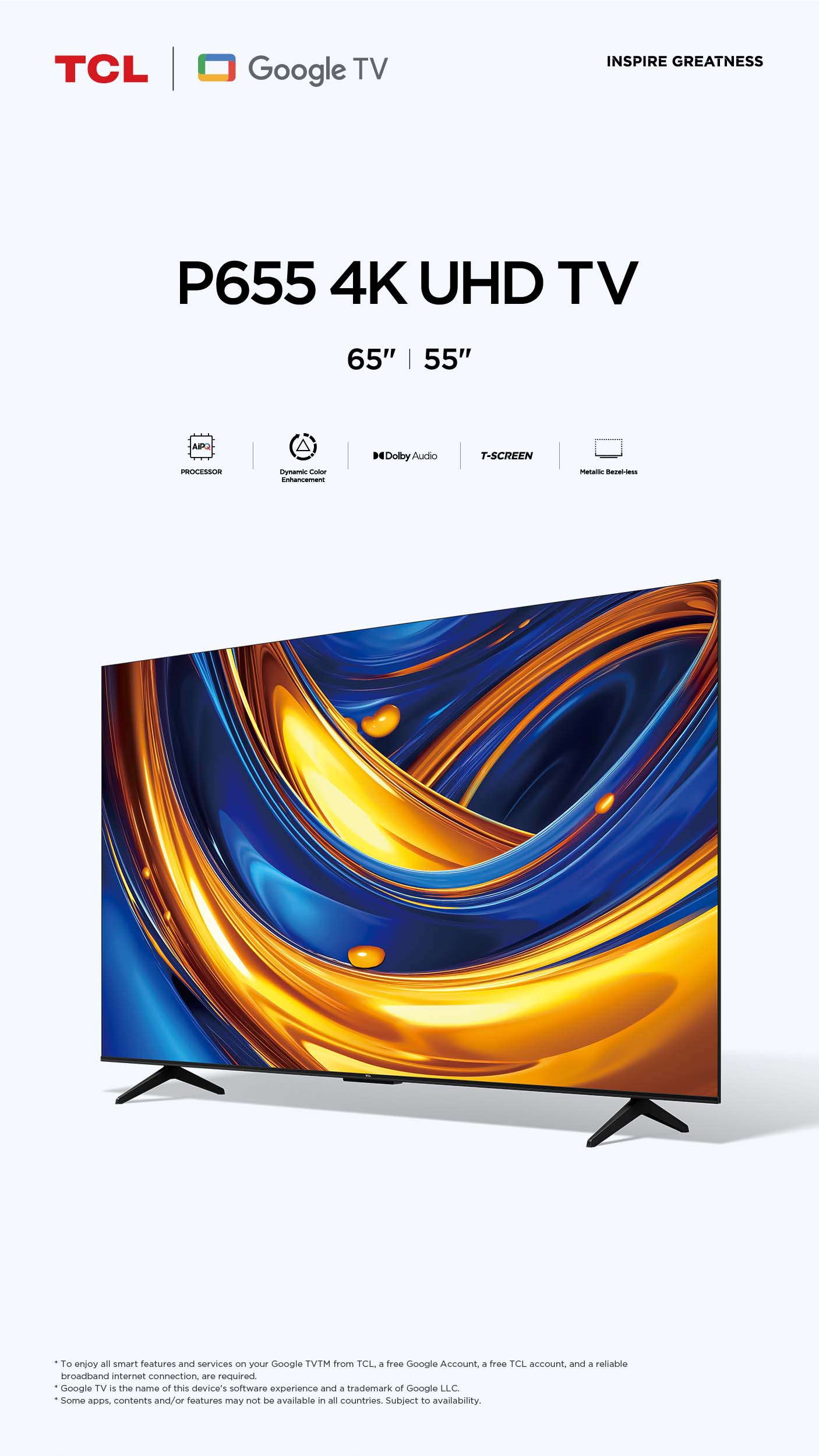 TCL P655 4K UHD TV | TCL Malaysia