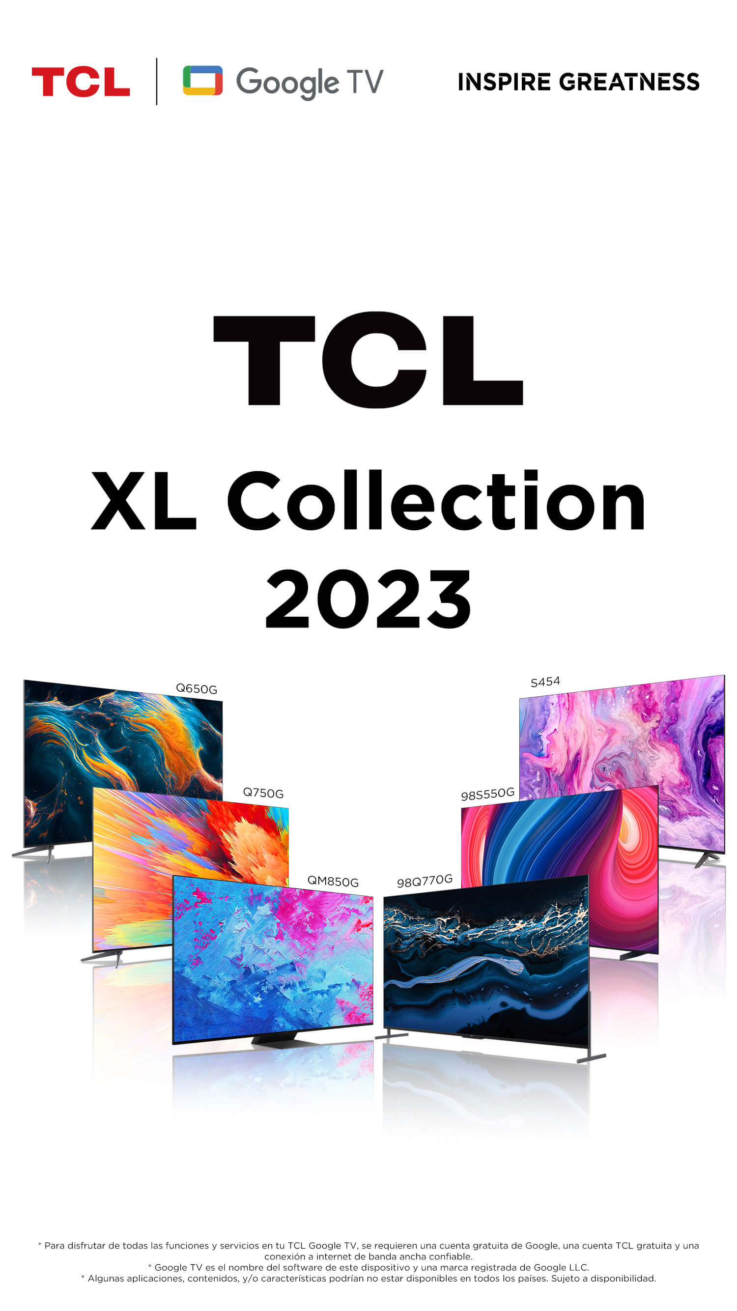 TCL XL Collection-TV de Pantalla Grande-TCL México