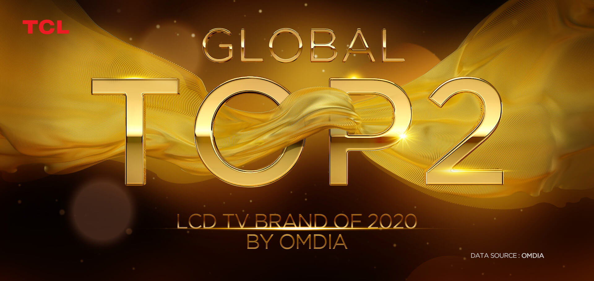 TCL 2020 Global TOP 2 LCD TV brand