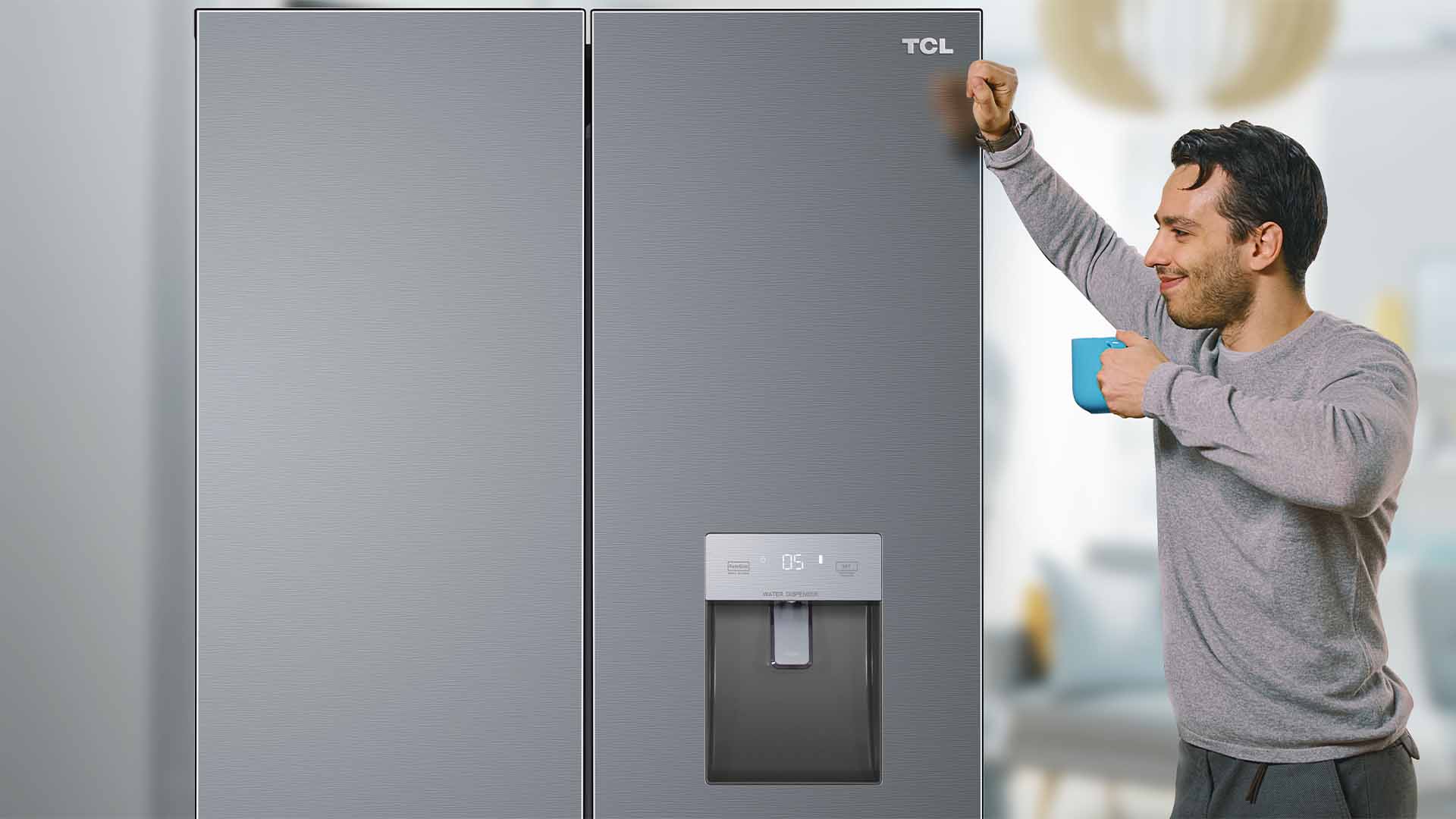 TCL RP503SSF0UK Refrigerator - Side By Side Power freeze - TCL UK