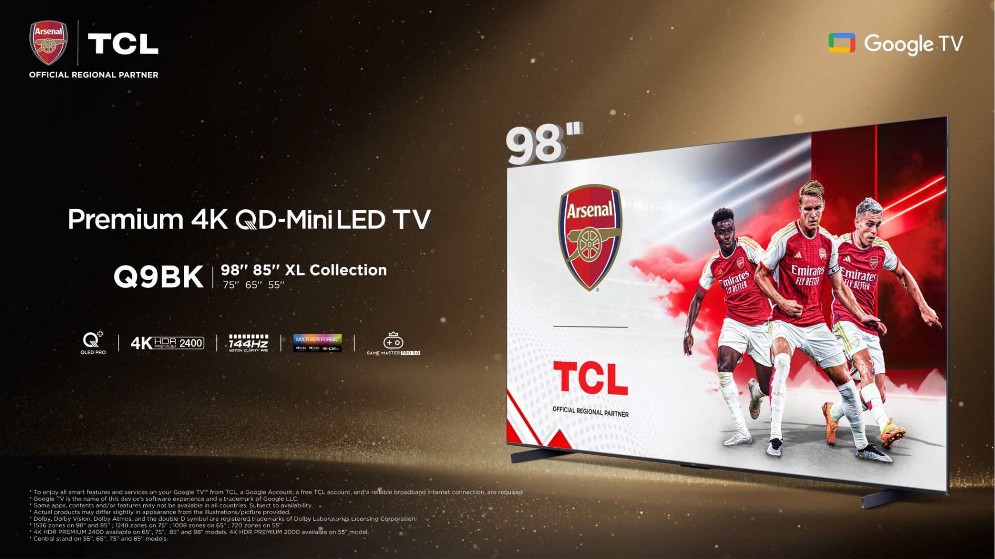 TCL 4K 144HZ QD-Mini LED Q9BK TV | TCL UK