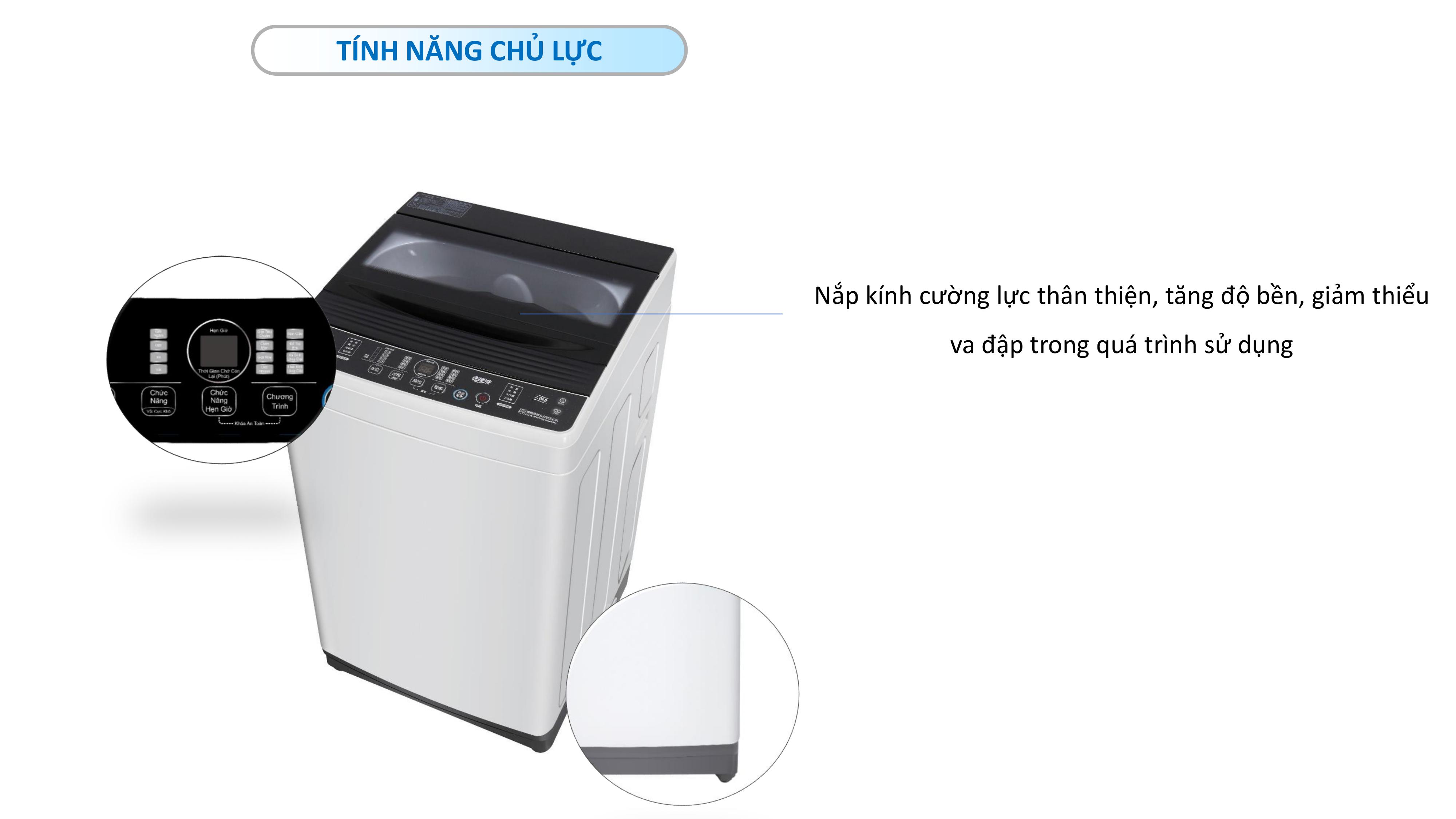 Máy giặt cửa trên TCL B302 Series | TCL Việt Nam
